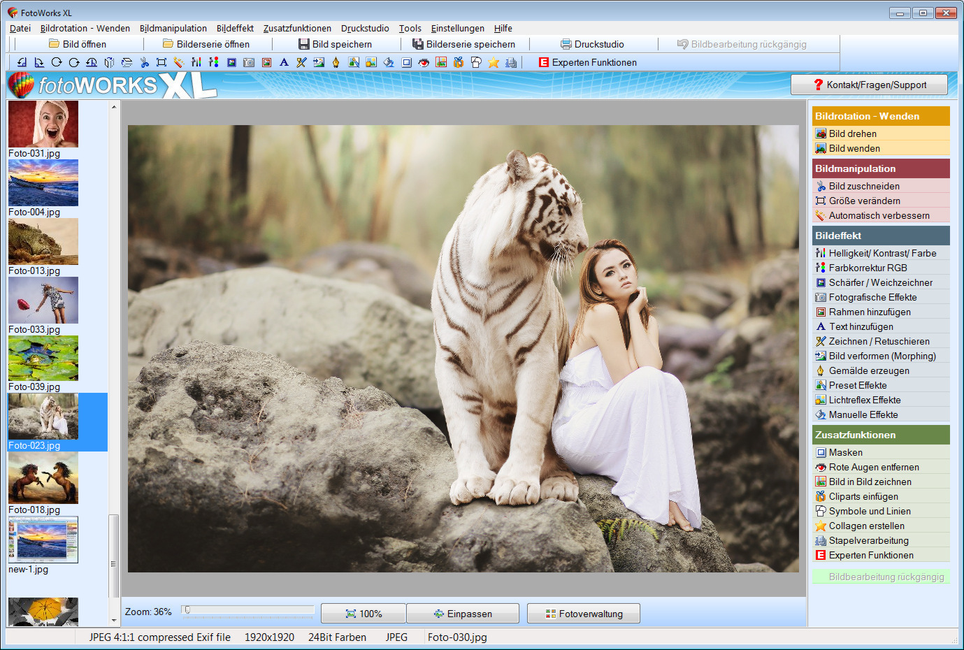 Leichtes Fotobearbeitungsprogramm zum Fotos bearbeiten