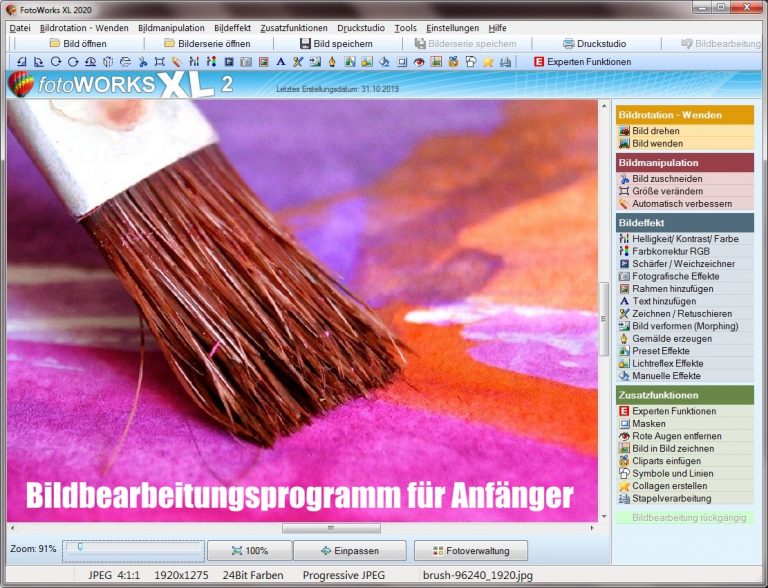Fotobearbeitungsprogramm kostenlos herunterladen für Windows